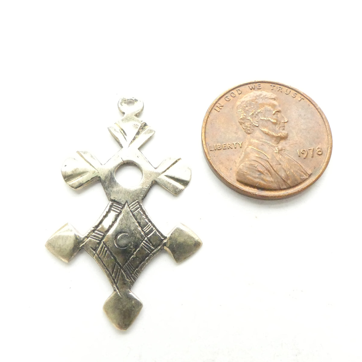 Moroccan Silver Agadez Cross, Mini, 34mm Long – Beadazzled.com