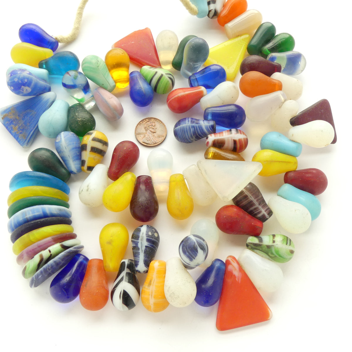 Wedding Beads, Antique African Czech Glass Trade Beads, 27-inch Strand ...