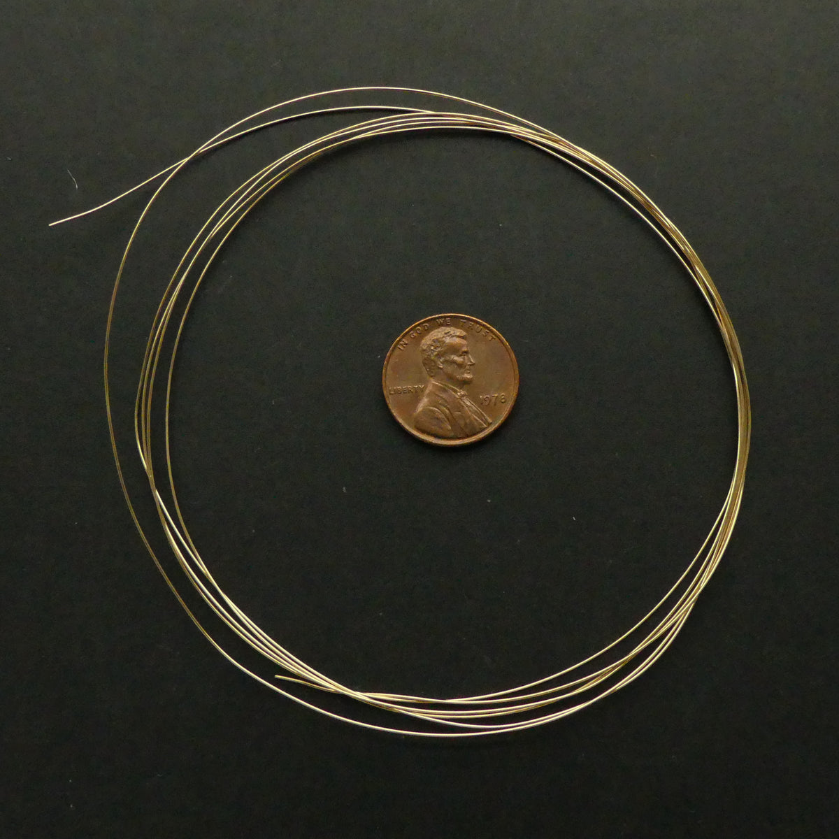 Wire, Gold-Filled Round Dead Soft 26 Gauge Wire in Packages of 5 Feet ...