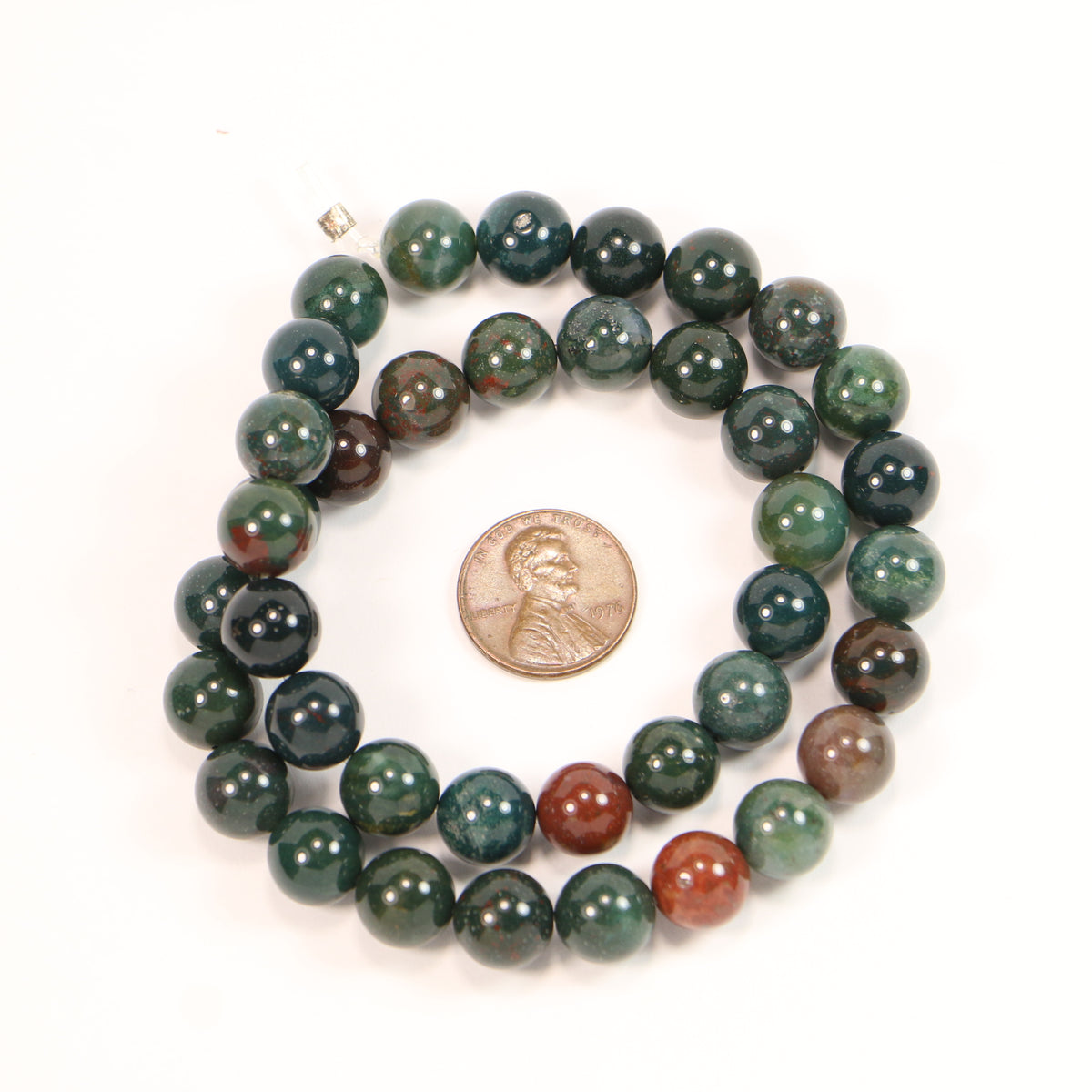 Bloodstone, Round, 10mm Beads on 16-inch Strands – Beadazzled.com