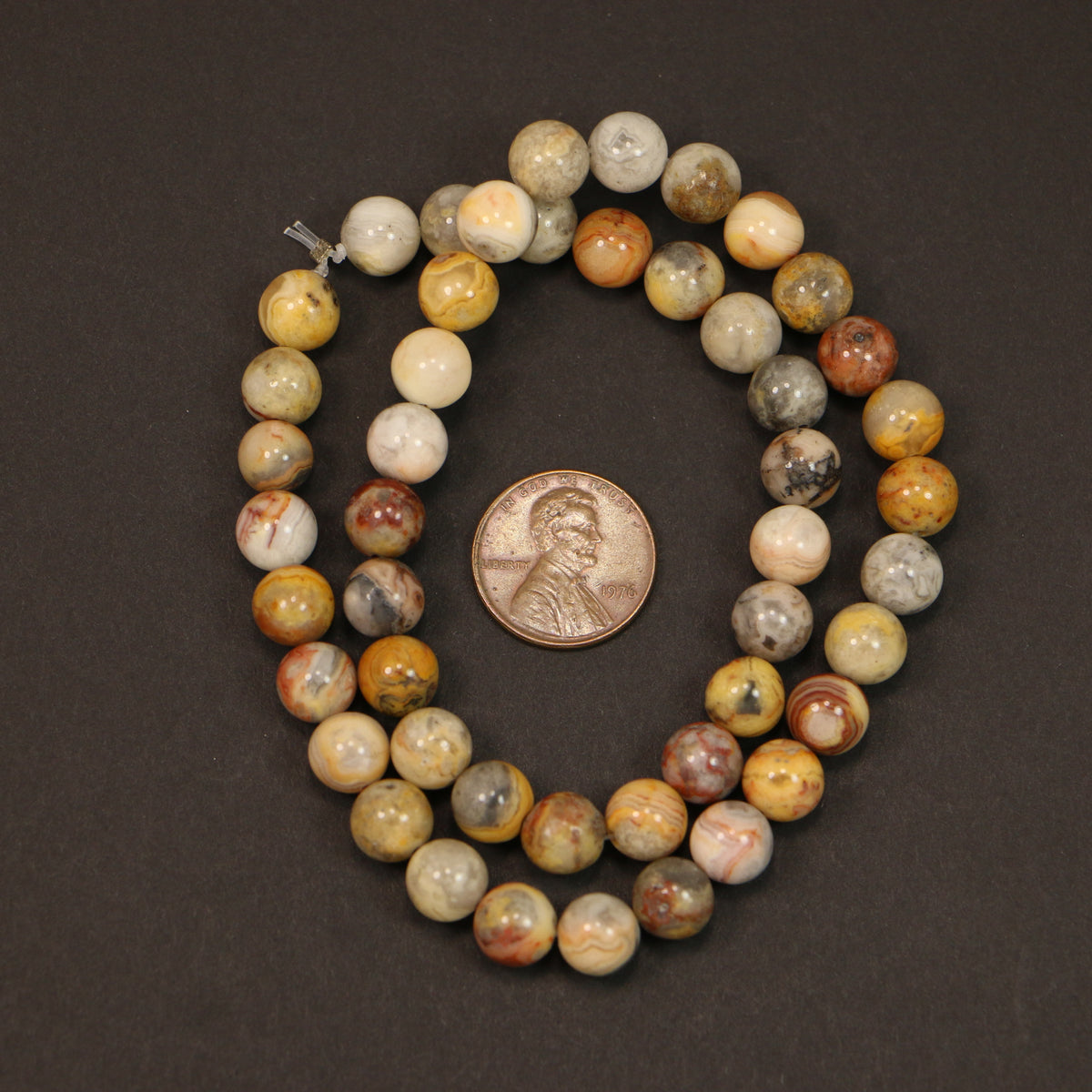 Crazy Lace Agate, Round, 8mm Beads on 16-inch Strands – Beadazzled.com