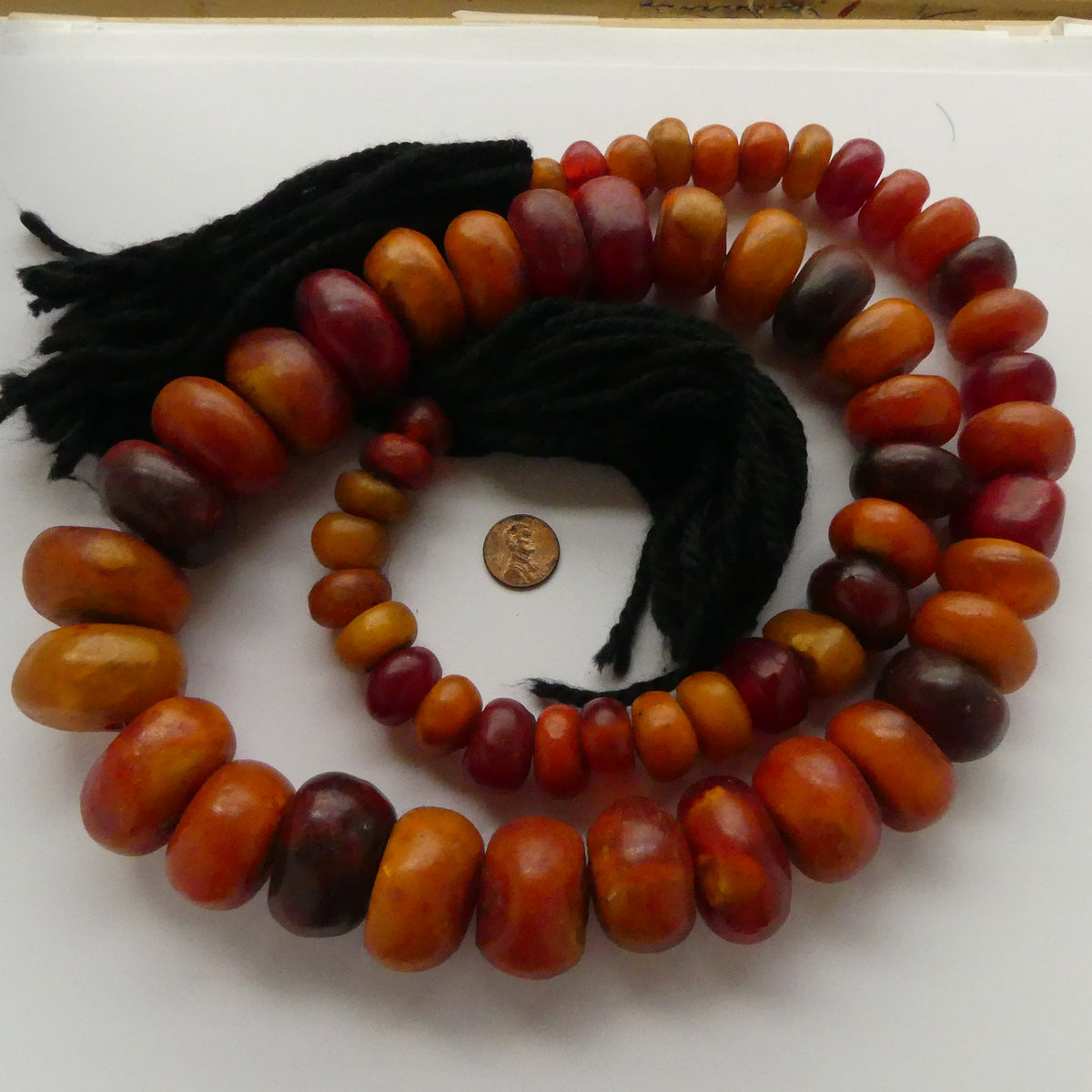African Amber, Berber Strand, 38 Inches long with 60 Beads – Beadazzled.com