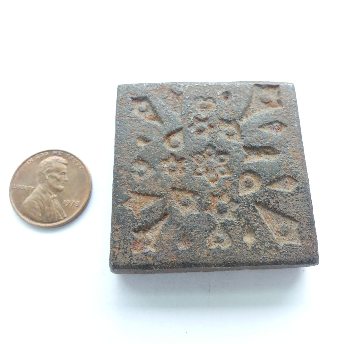 Stamping Die/Block, Antique Iron, Multiple Small Designs, 43mm ...
