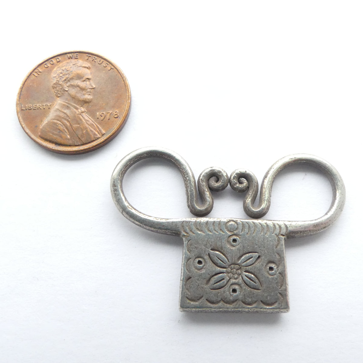 Thai Silver Spirit Lock, Small 36x25mm – Beadazzled.com