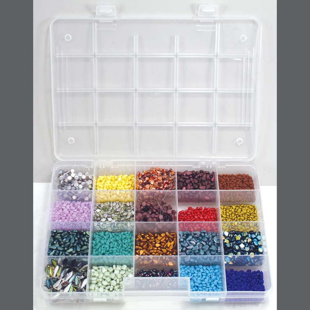 Keeper Box, Medium 20 Compartment Storage Box wth Latching Lid ...