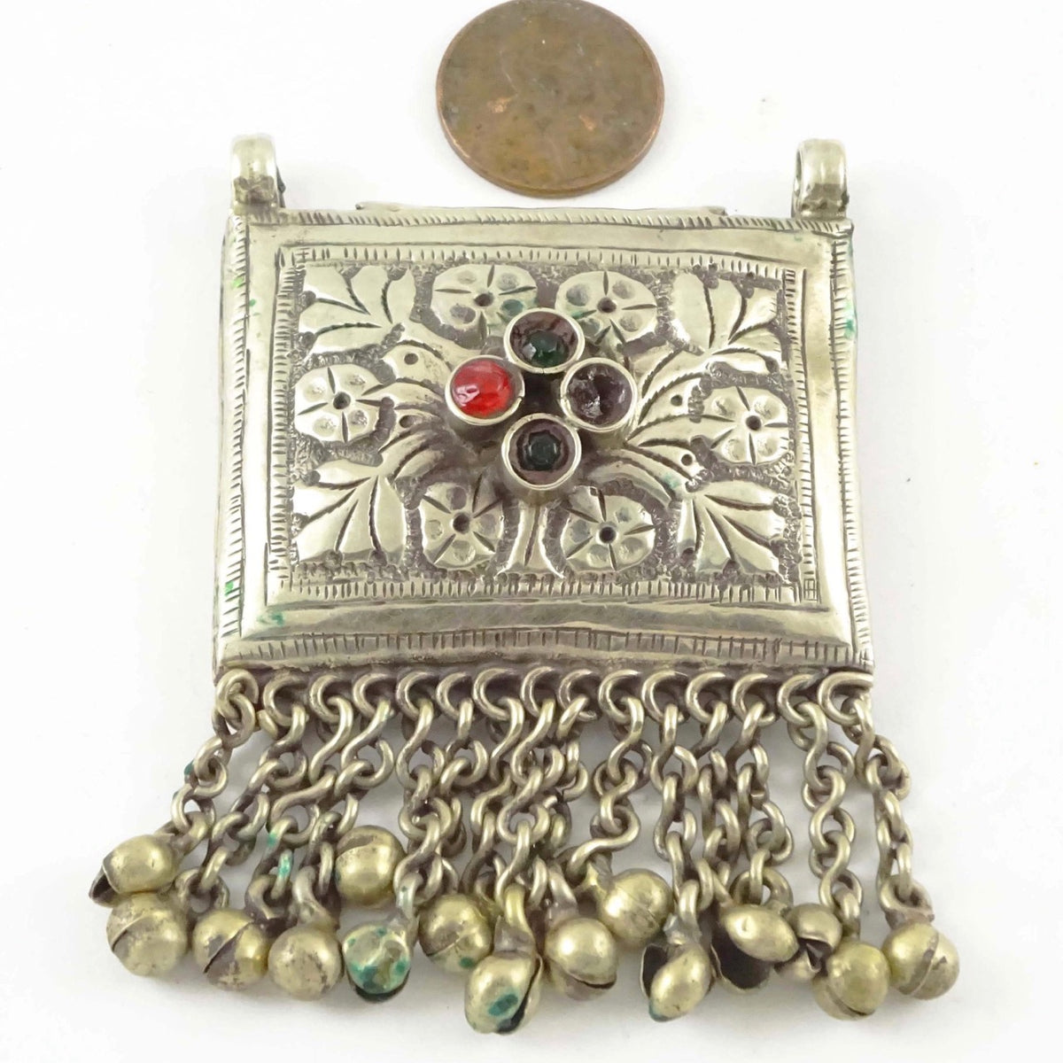 Kuchi, Vintage Metal Pendant, 2” x 3” – Beadazzled.com